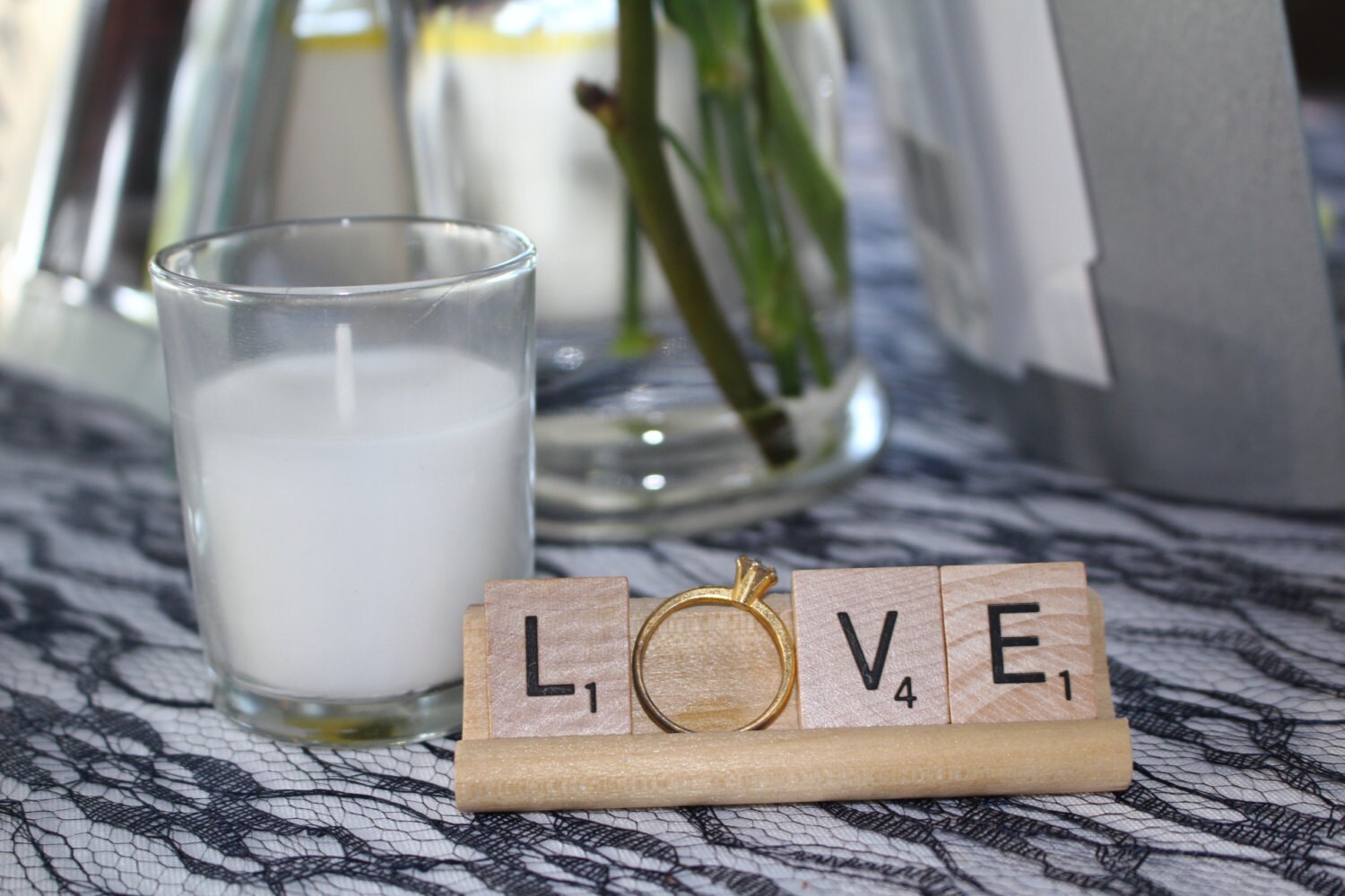 Engagement Photo Props, Engagement Ring Holder, Ring Holder, Love, Ring ...