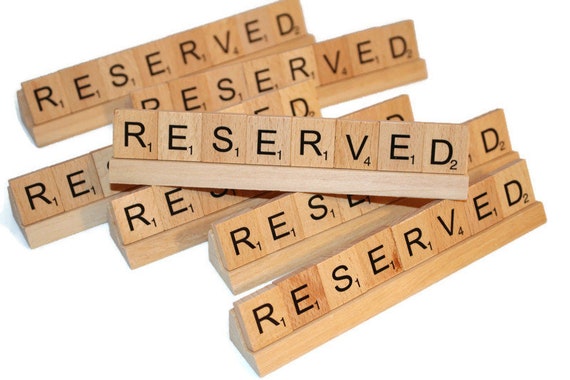 Wood Reserved Sign Reserved Table Sign Reserved Wedding | Etsy