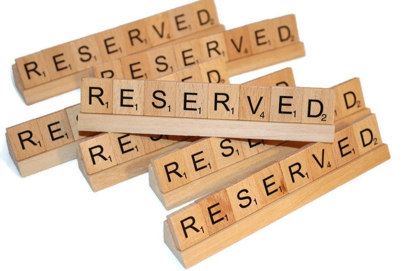 Wood Reserved Sign, Reserved Table Sign, Reserved Wedding Sign ...