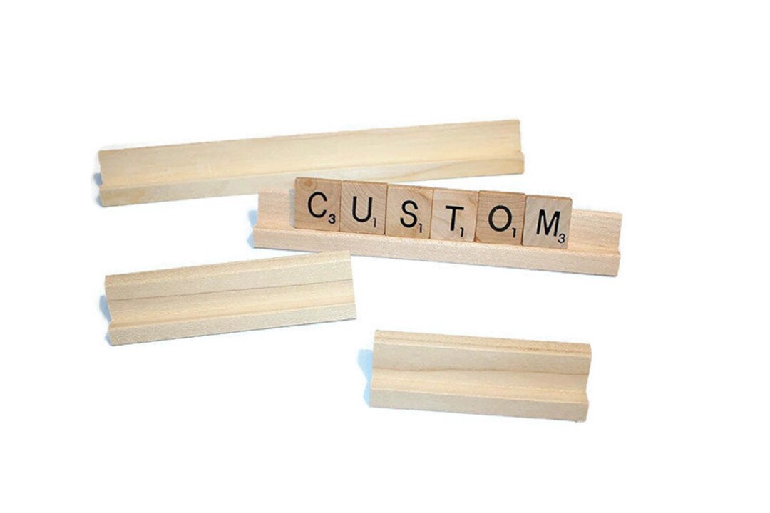 Sale, Custom Scrabble Racks, Scrabble Trays, Craft Supplies, Scrabble ...