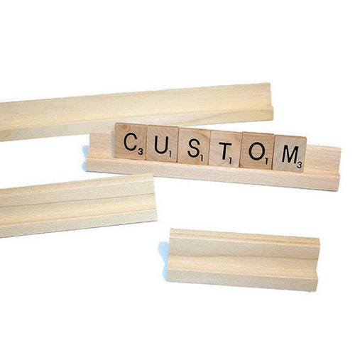 Sale Custom Scrabble Racks Scrabble Trays Craft Supplies | Etsy
