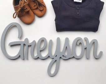 Baby Nursery Name Wall Hanging Nursery Decor Wood Name - Etsy