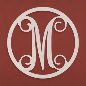 Monogram Door Hanger Wreath Initial for Home Decor or Personalized Gift ...