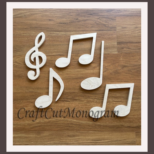 Music Wood Shapes - Etsy
