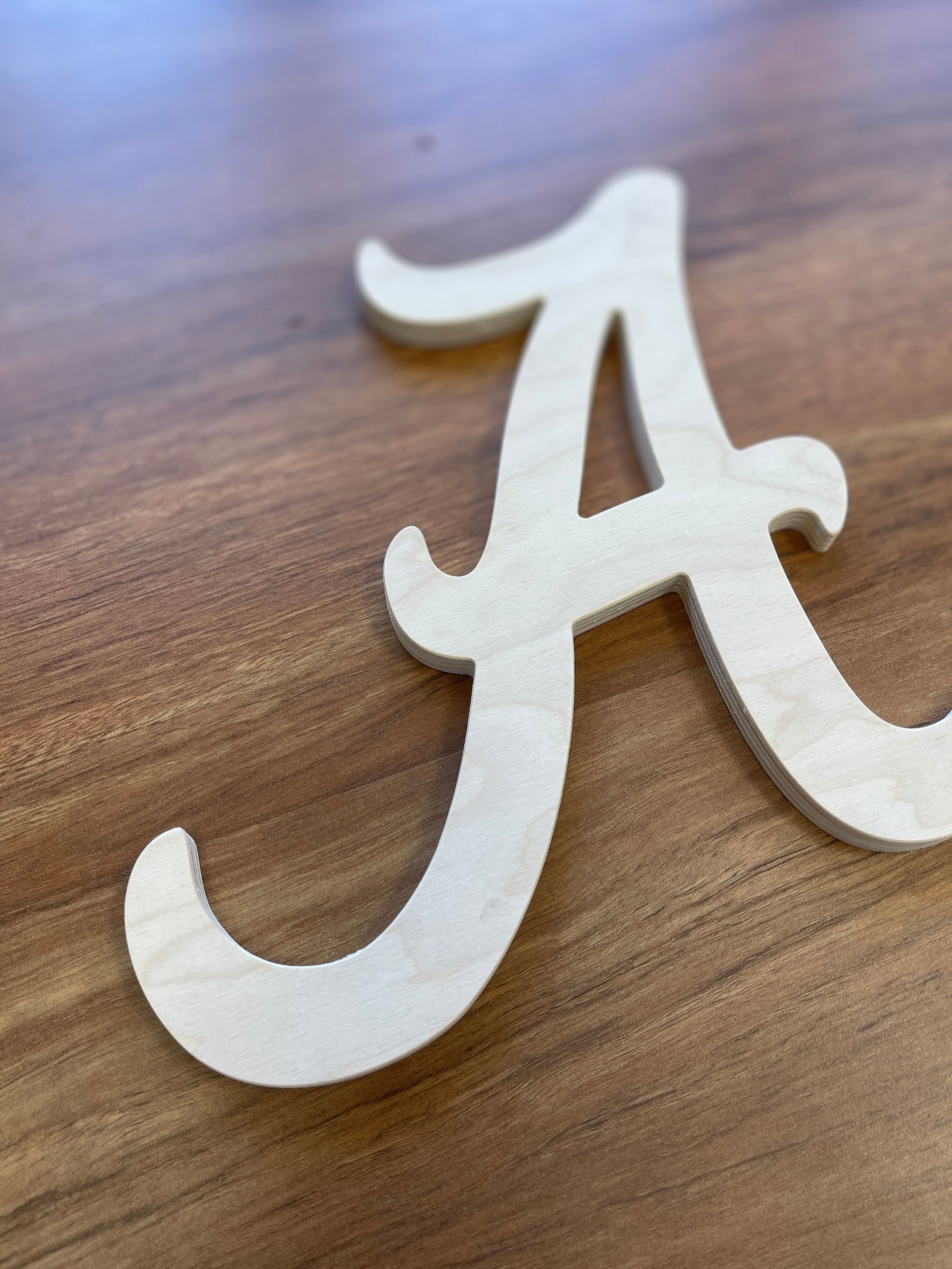 Alabama Wood Cutout Letters Wooden Letters A to Z Wood - Etsy