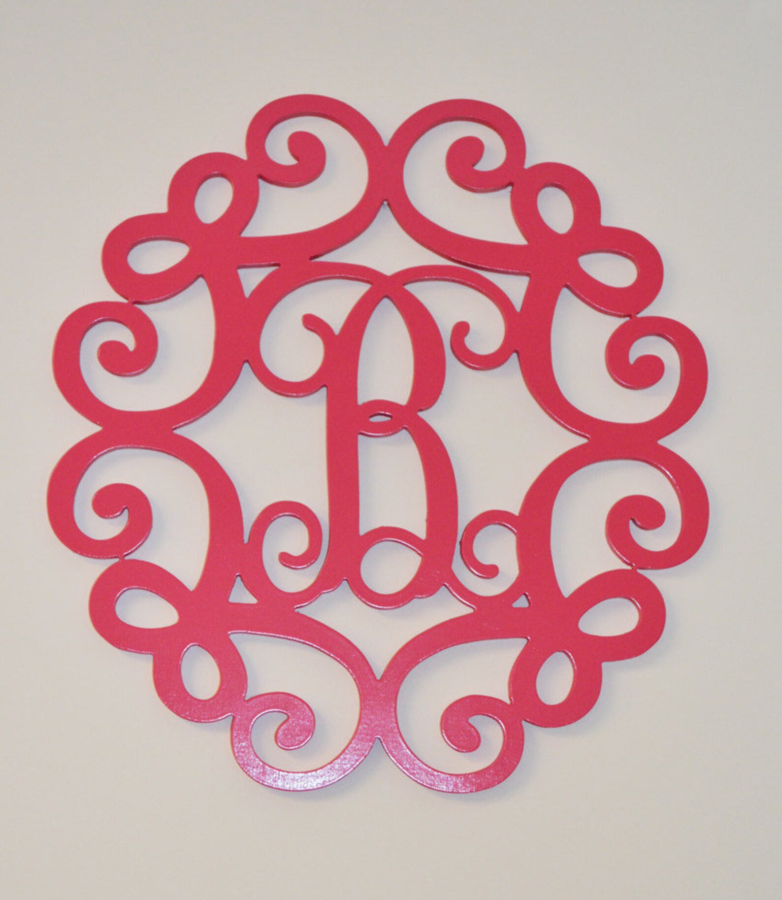 Monogram Door Hanger Monogram Door Wreath Custom Wooden | Etsy