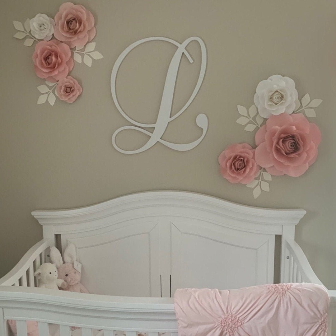 Wooden Script Letters Wall Hanging Nursery Decor - Wooden Initials ...