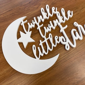 Twinkle Twinkle Little Start Sign Cutout - Bedroom Sign - Nursery Sign ...