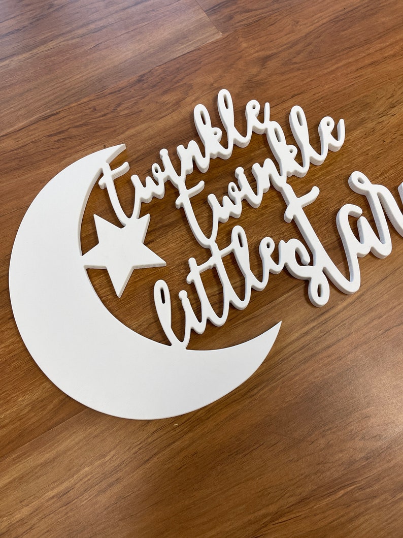 Twinkle Twinkle Little Start Sign Cutout Bedroom Sign - Etsy