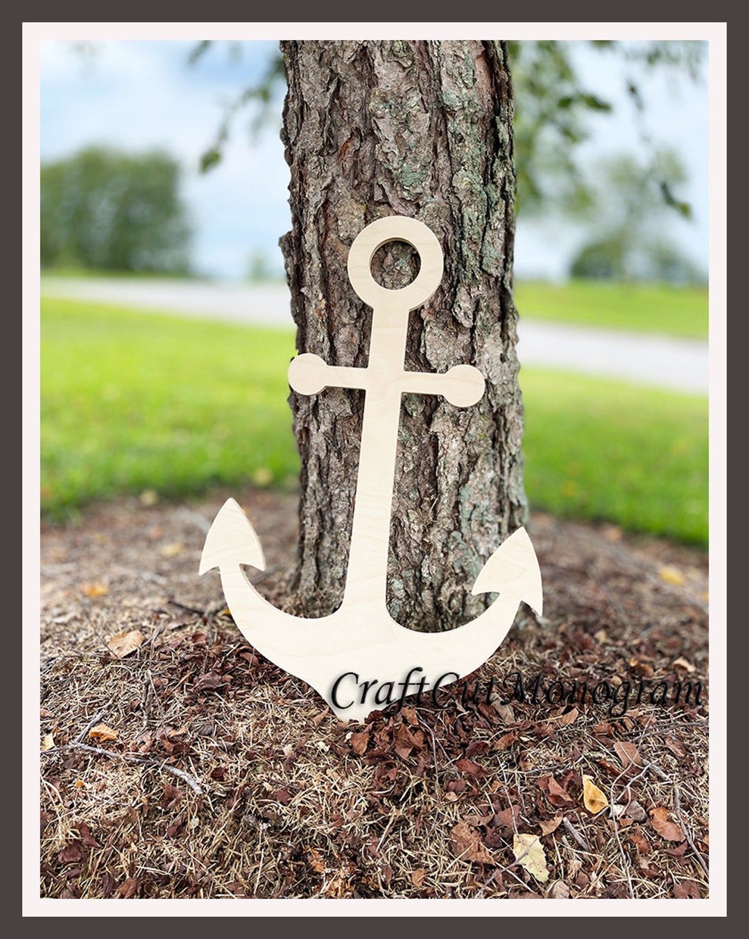 Anchor Unfinished Wooden Cutout for Crafting, Home & Room Décor, and ...