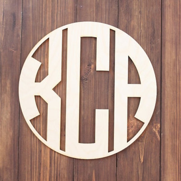 Wooden Monogram - Etsy