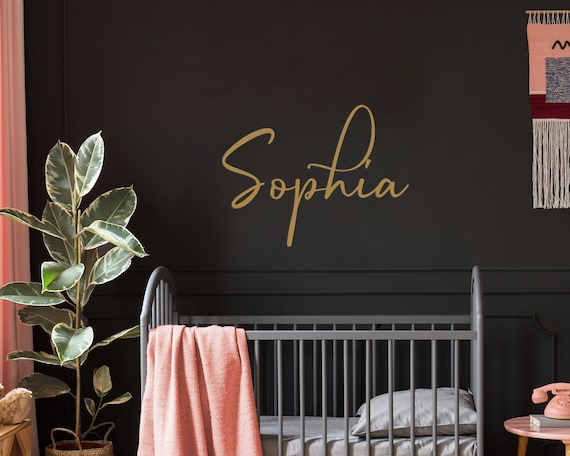 Nursery Name Sign Nursery Decor Wall Hanging Painted | Etsy