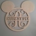 Walt Disney Wedding Wooden Monogram Disney Bride Wooden Initials ...