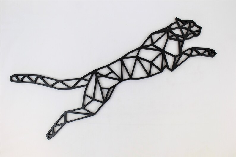30 or 35 Geometric Panther Geometric Wall Art - Etsy