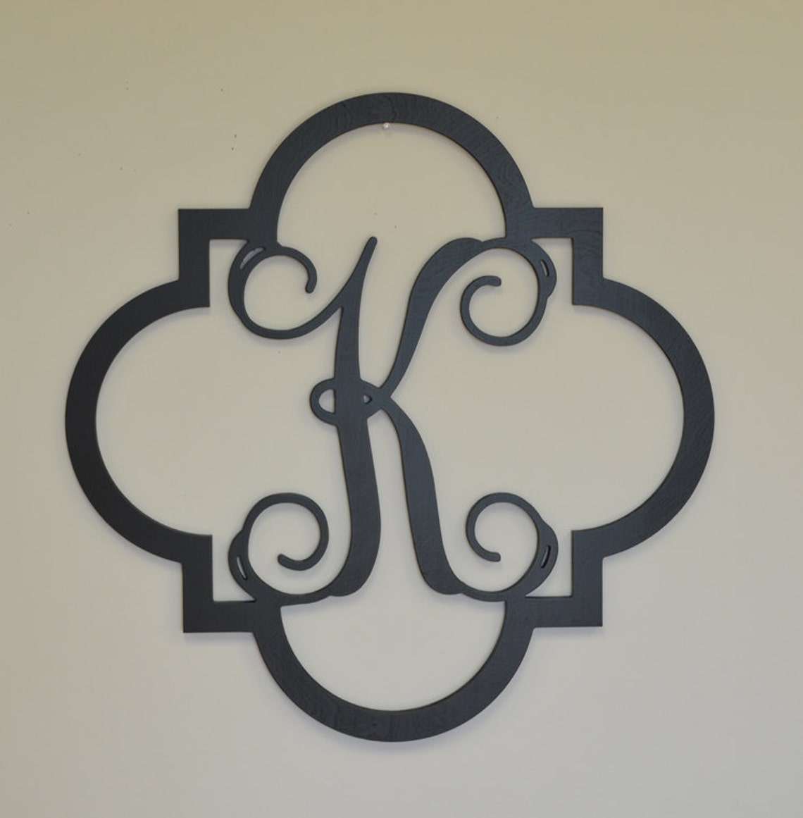 Wooden Monogram Initials Monogram Door Hanger Wooden | Etsy