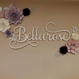 Emma Wood Name Sign for Nursery Wall Hanging - Custom Name for Above ...
