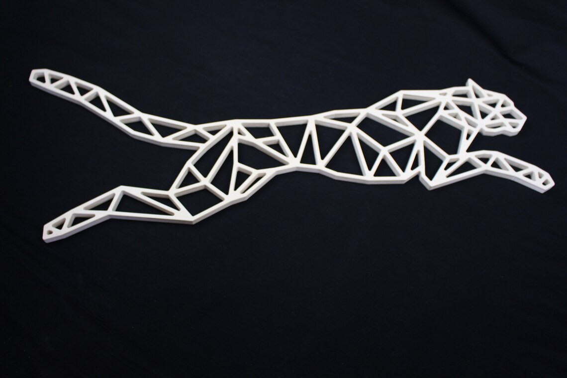 30 or 35 Geometric Panther Geometric Wall Art - Etsy