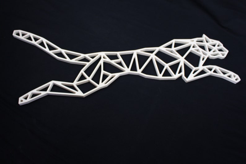 30 or 35 Geometric Panther Geometric Wall Art | Etsy