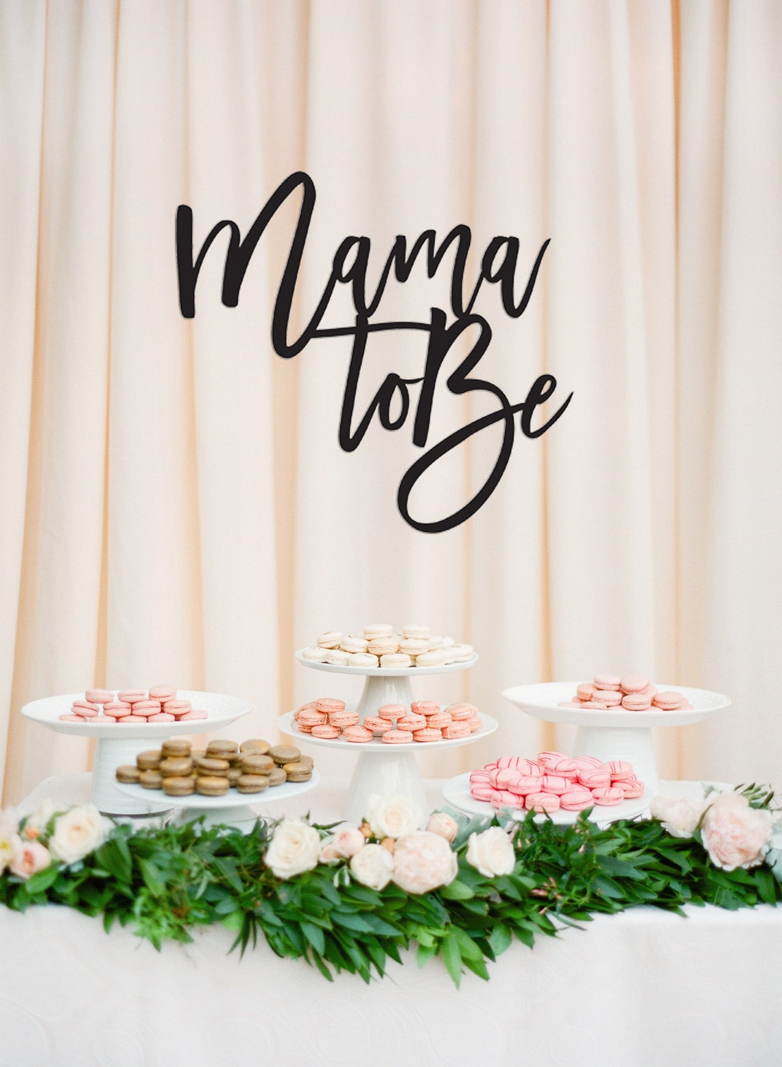 Mama to Be Baby Shower Sign Decoration - Large Custom Name Sign ...