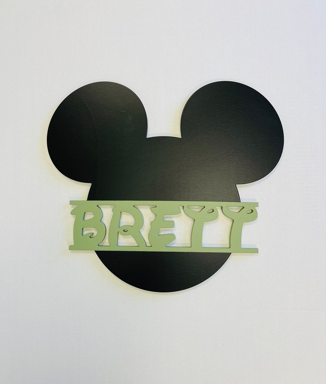 Mickey Mouse Club Sign | Mickey Head Boy Girl Name Sign| Custom Mickey ...