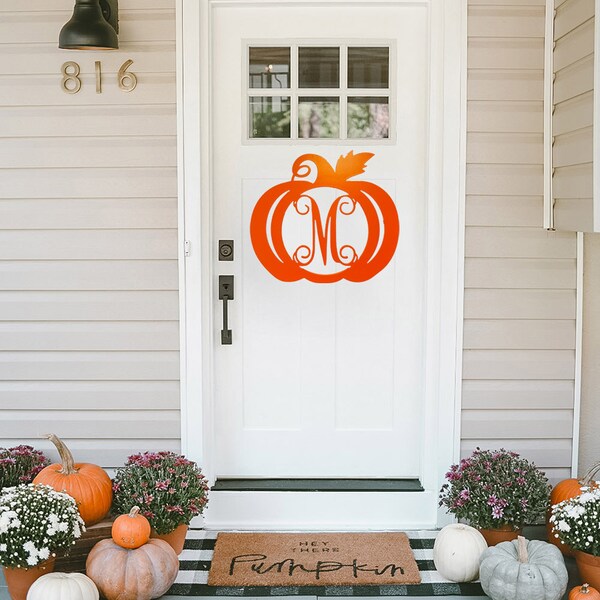Initial Pumpkin - Etsy
