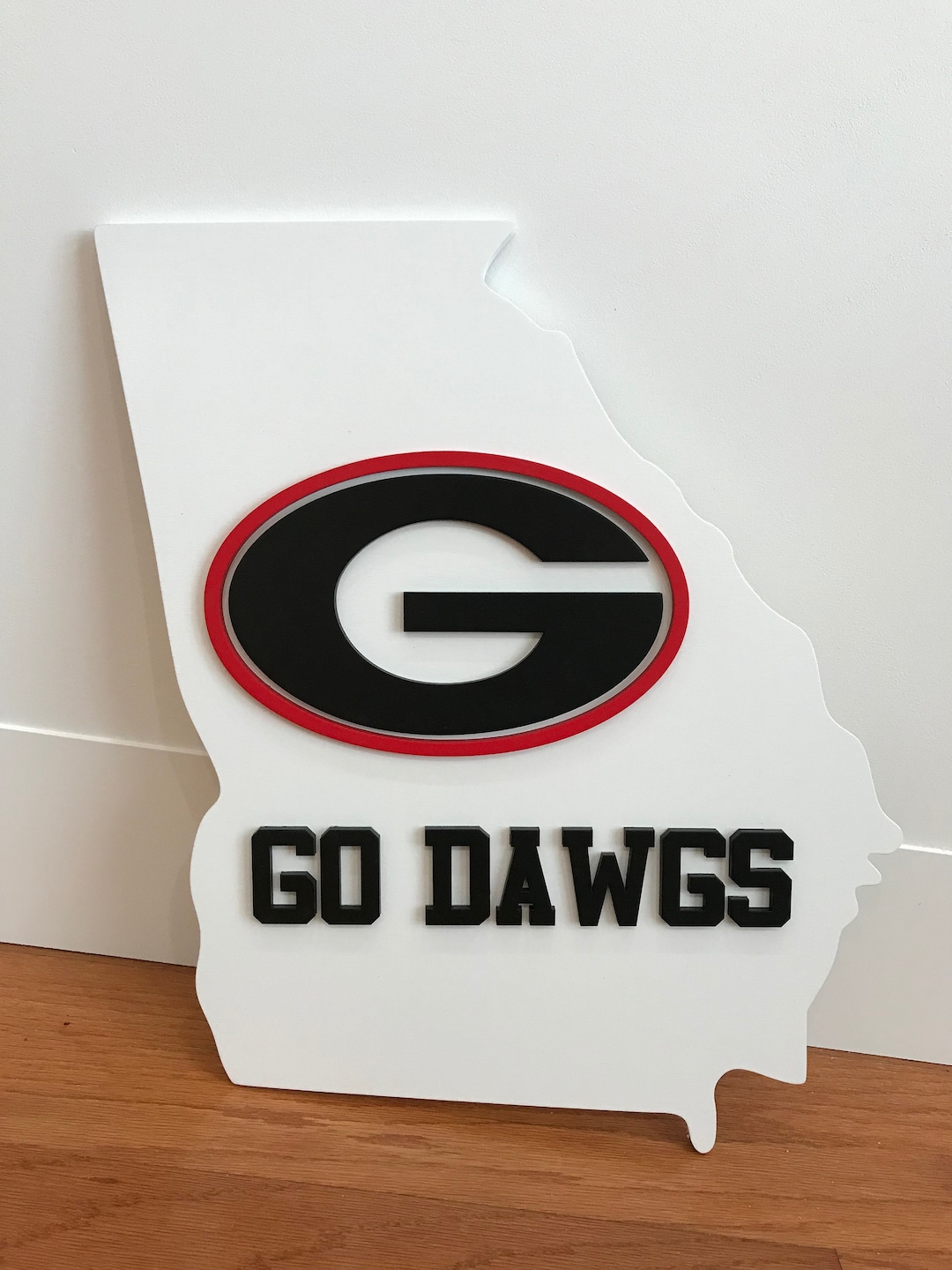 Georgia Go Dawgs Wall Decor Wooden Word Sign Georgia UGA Wreath - Etsy
