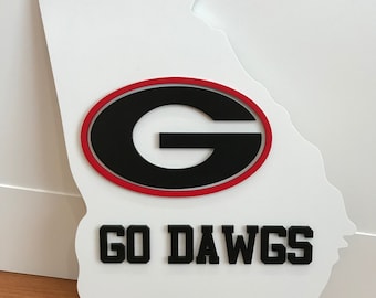 Go Dawgs Wooden Word Sign Georgia UGA Wreath - Etsy
