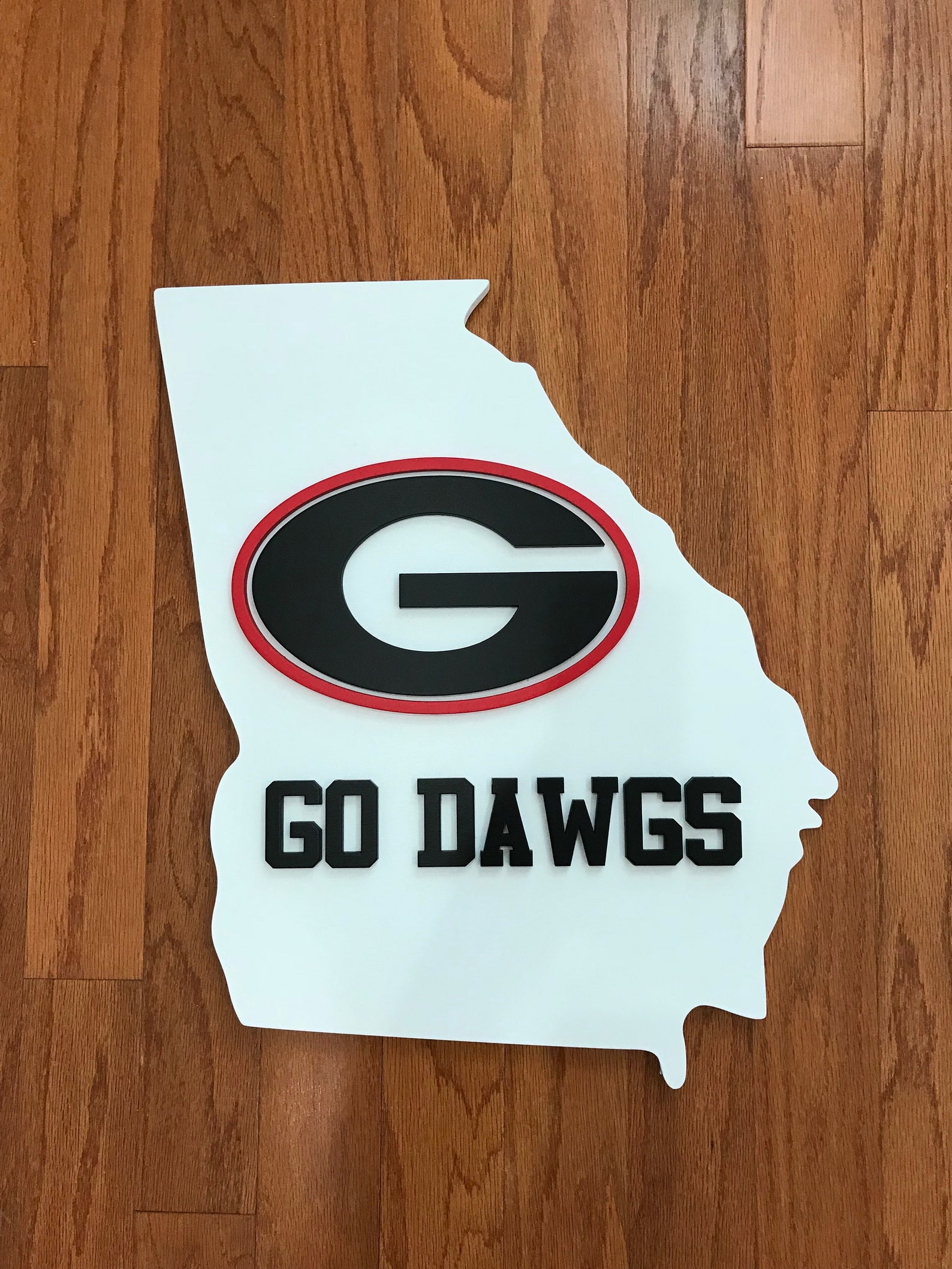 Georgia Go Dawgs Wall Decor Wooden Word Sign Georgia UGA Wreath - Etsy
