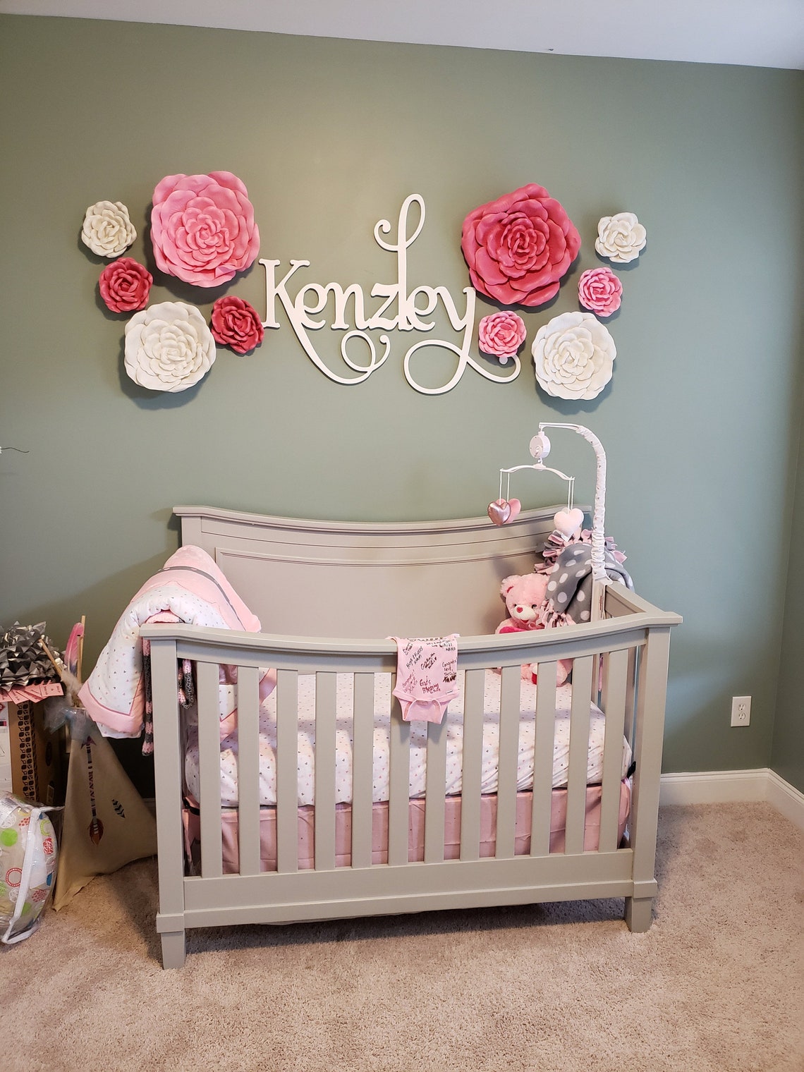 Wooden Name Sign for Nursery Painted Wood Name or Word Wall | Etsy