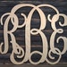 Large Wall Letters Wooden Script Monogram Initials Wooden - Etsy