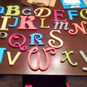 Alphabet Letter Set - Painted Letters - Nursery Wall Decor - Nursery ...