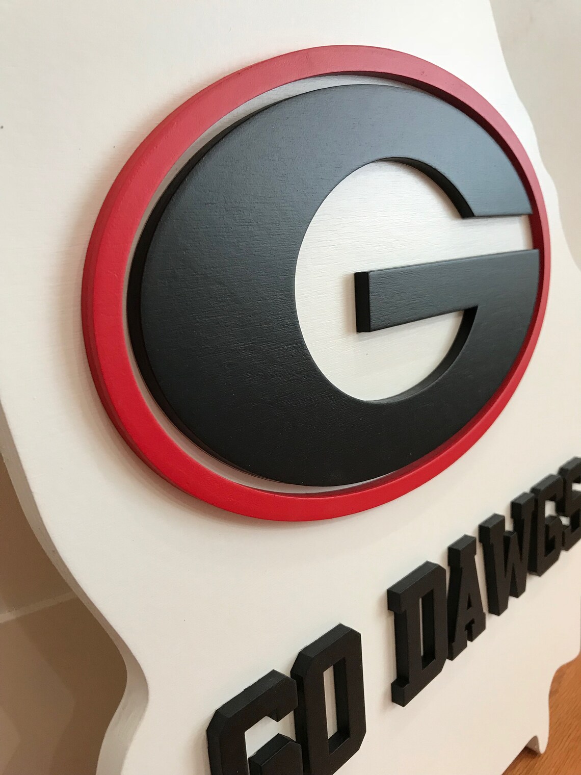 Georgia Go Dawgs Wall Decor Wooden Word Sign Georgia UGA Wreath - Etsy