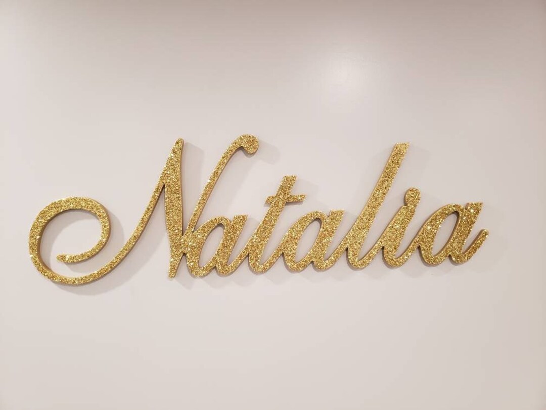 Custom Large Name Sign Birthday Backdrop Decoration Modern Calligraphy ...