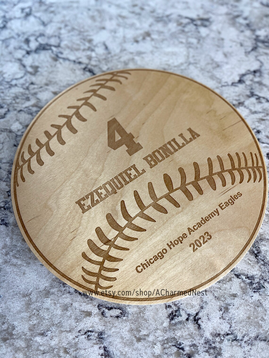 Wood Baseball Plaques Engraved - Coach's Baseball/softball Plaque ...
