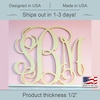 24 Inch Wooden Monogram Letters Wood Monogram Wall Hanging Vine Script ...