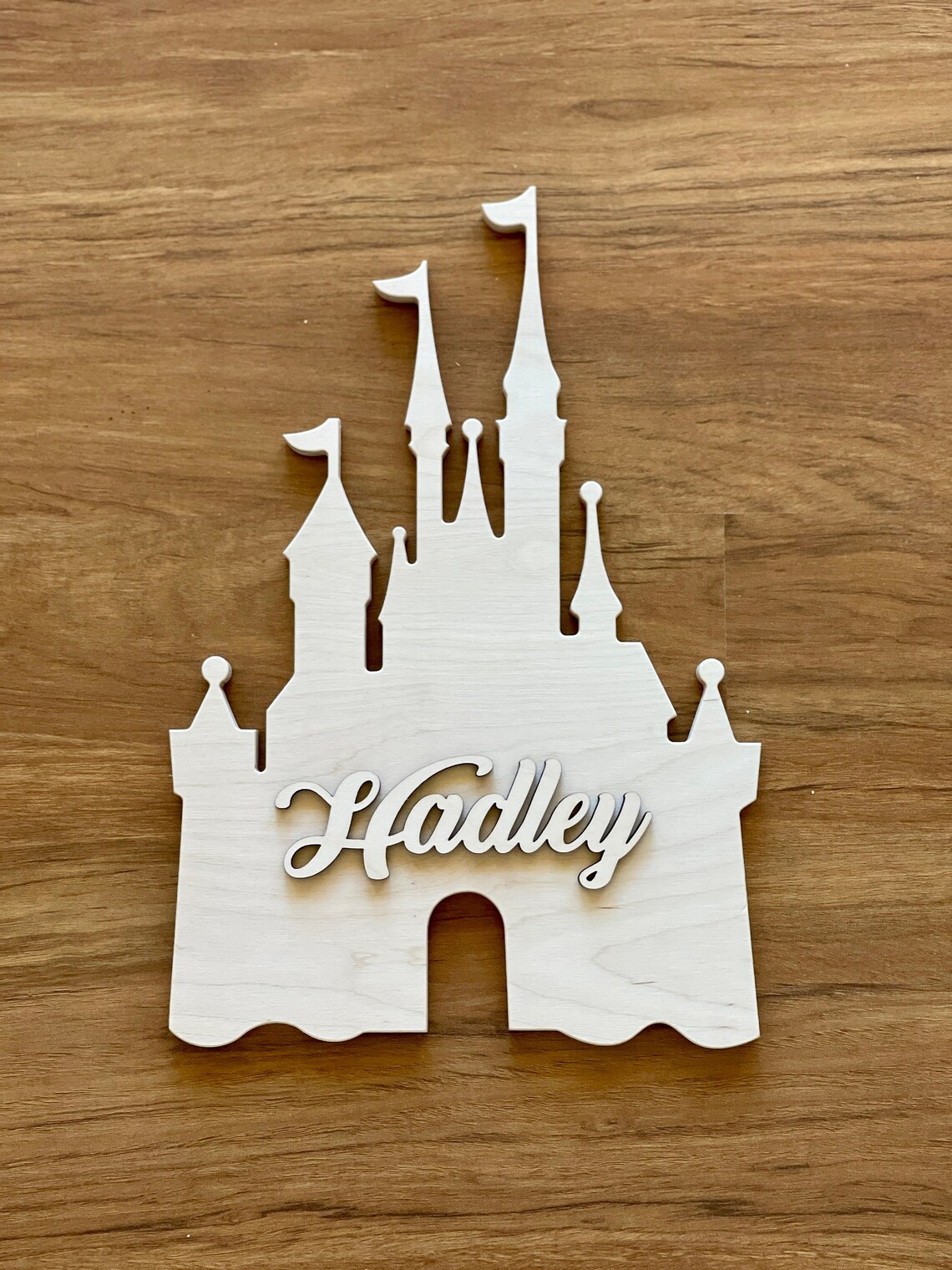 Princess Wood Castle Personalized Name Birthday Backdrop - Etsy