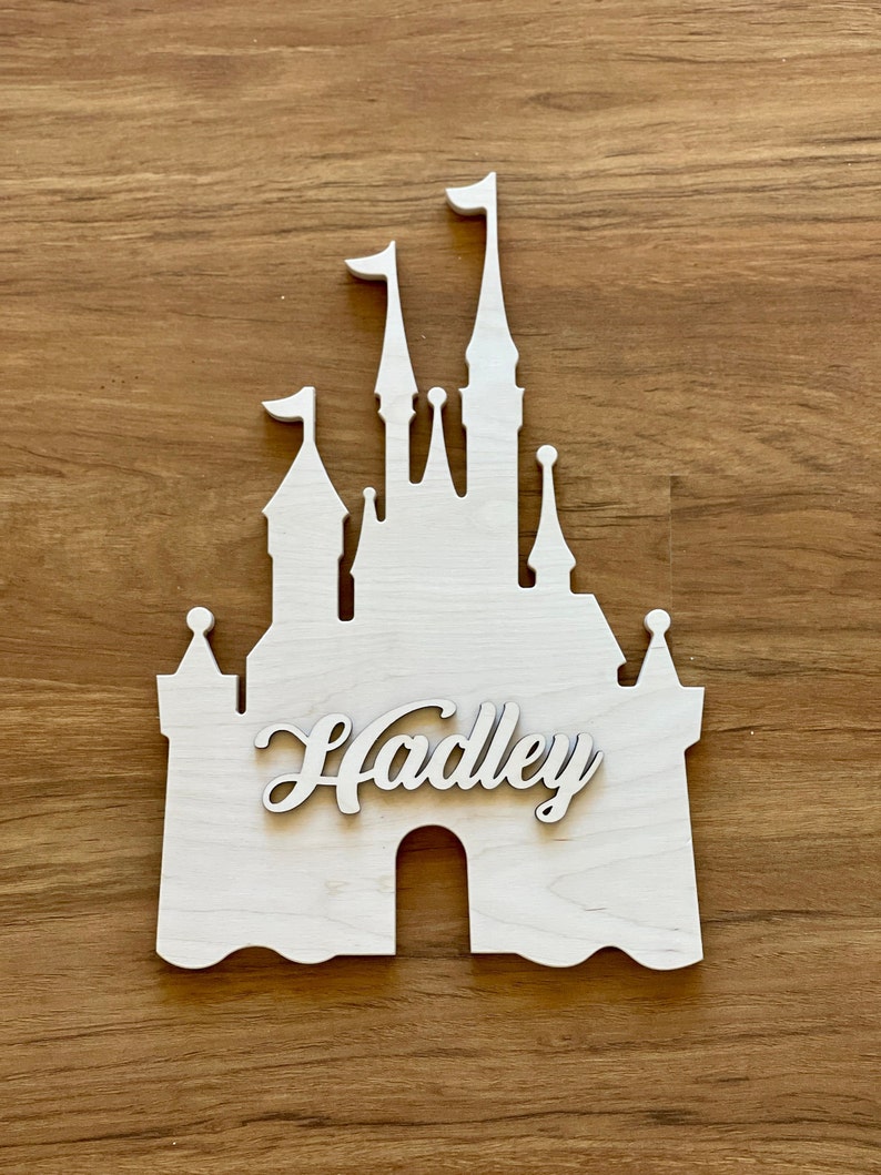 Princess Wood Castle Personalized Name Birthday Backdrop - Etsy