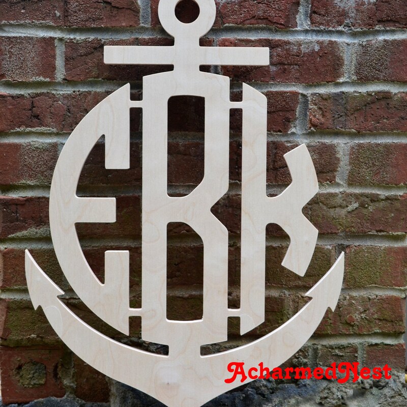 Wooden Anchor Sign - Etsy