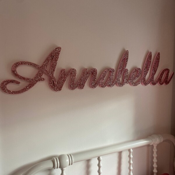 Glitter Name Sign - Etsy