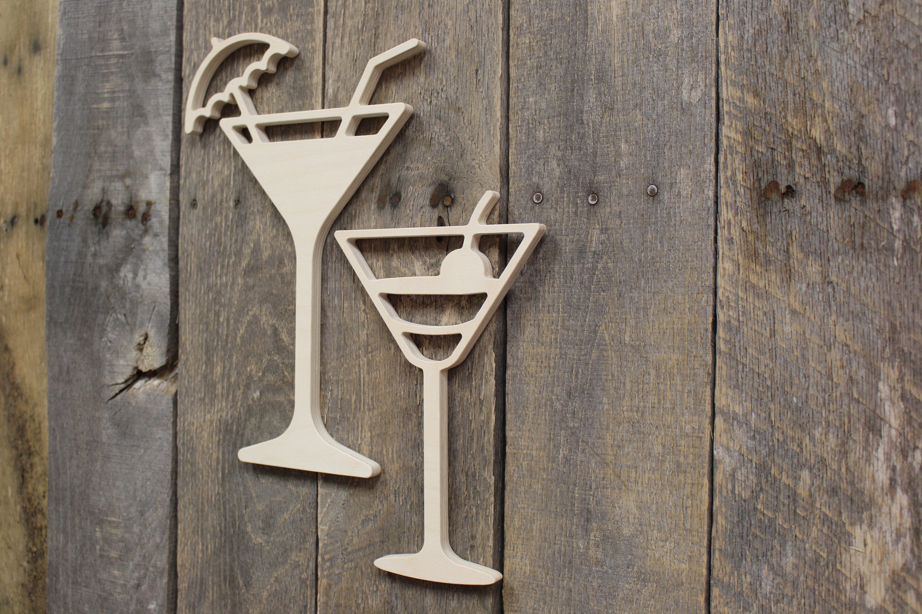 Cosmopolitan Bar Sign Cosmo Glasses Wooden Bar Decor | Etsy