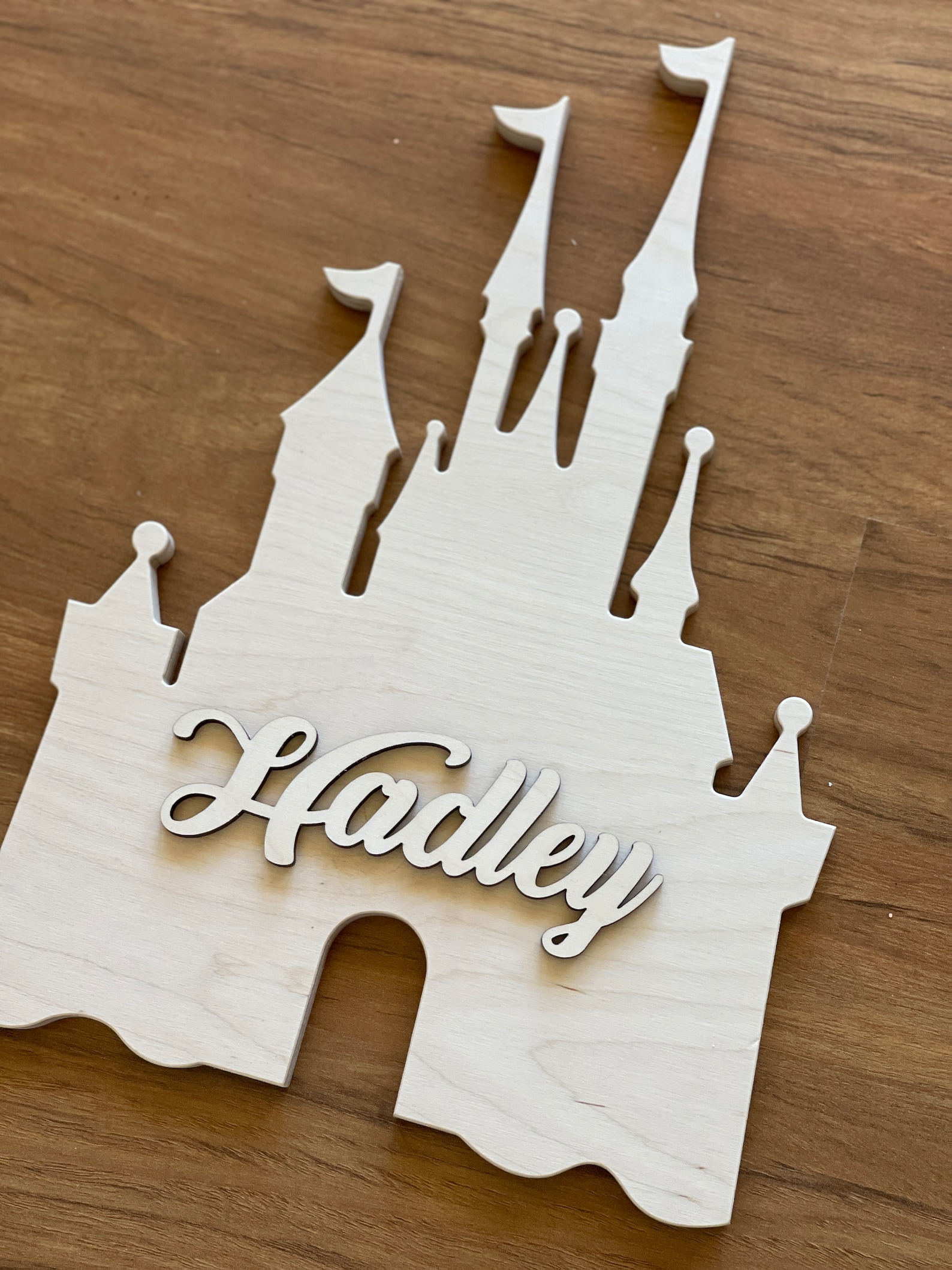 Princess Wood Castle Personalized Name Birthday Backdrop - Etsy