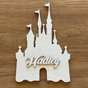 Princess Wood Castle Personalized Name Birthday Backdrop - Etsy