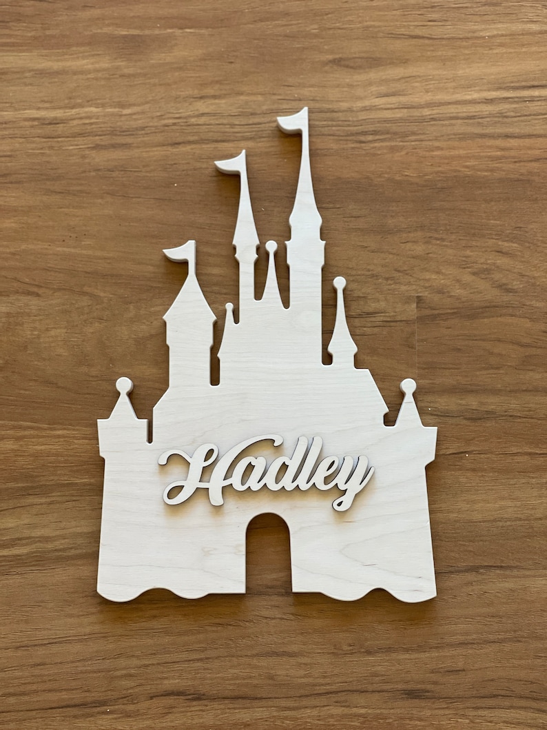 Princess Wood Castle Personalized Name Birthday Backdrop - Etsy