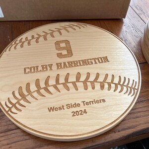 Custom Wood Baseball Plaques Engraved - Coach's Baseball/softball ...