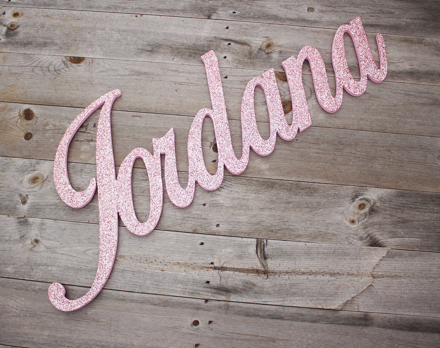 Glittered Custom Wooden Name Sign Nursery Wall Art Custom - Etsy