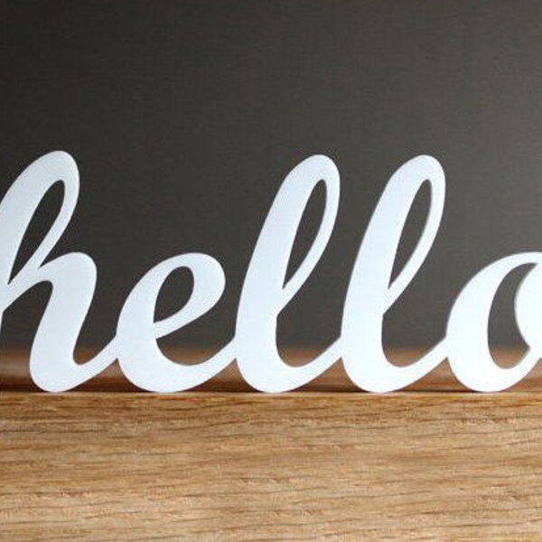 Hello Sign - Etsy