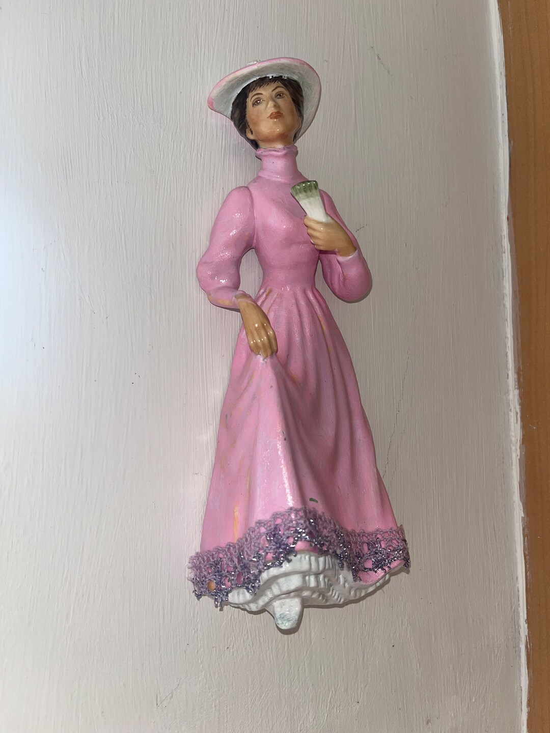 Vintage Upcycled Bone China Female Figurine 20cm - Etsy