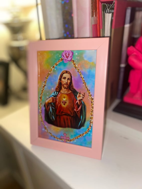 Kitsch Colour Jesus Christ Print 6x4 - Etsy