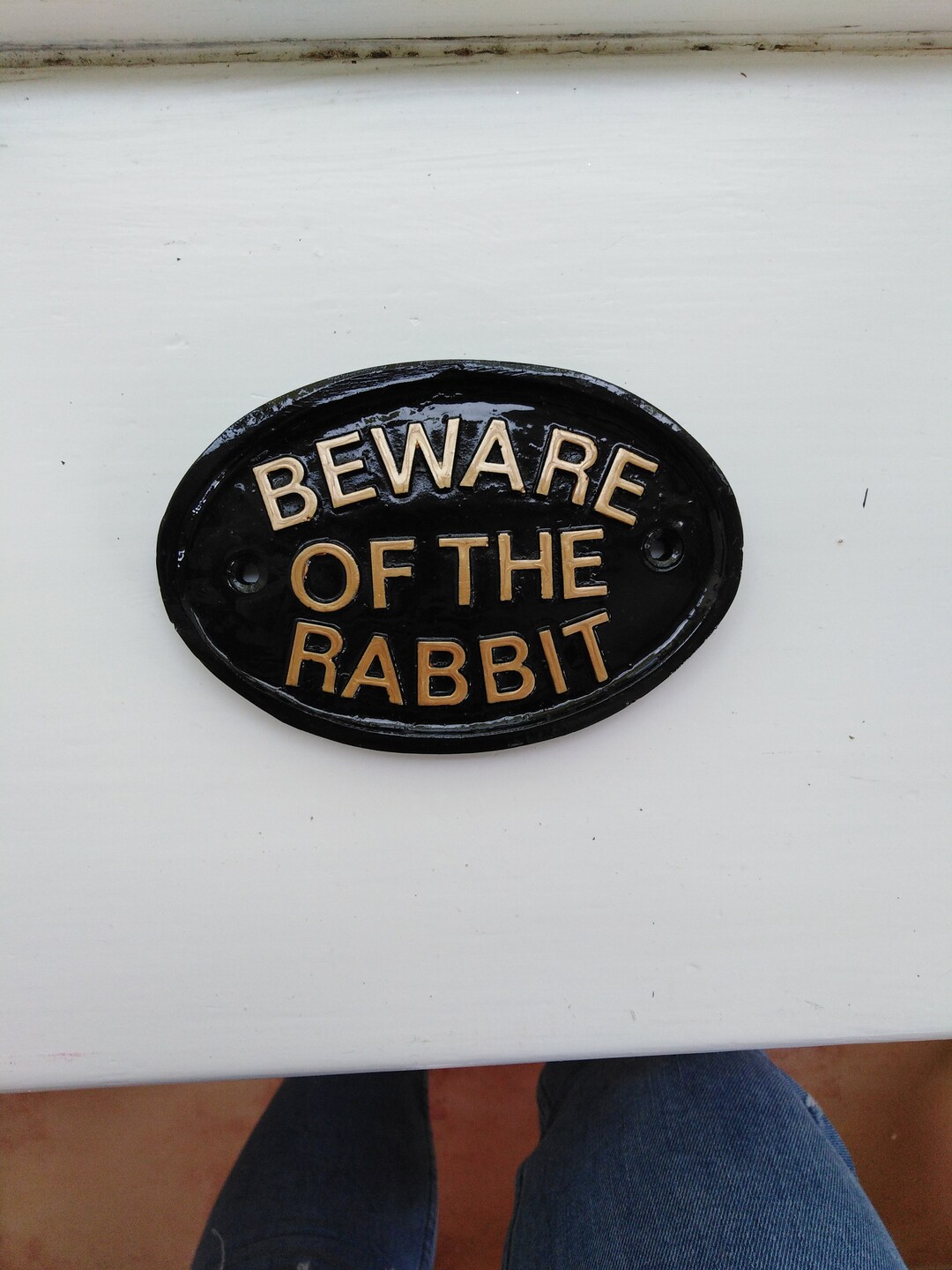 Beware of the Rabbit - Etsy