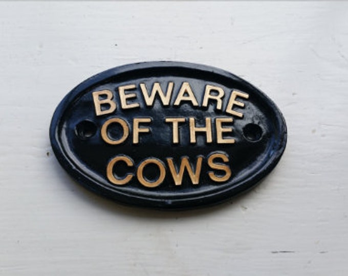 Beware of the Cows, Farm Sign, Farming, Bovine, Cattle - Etsy